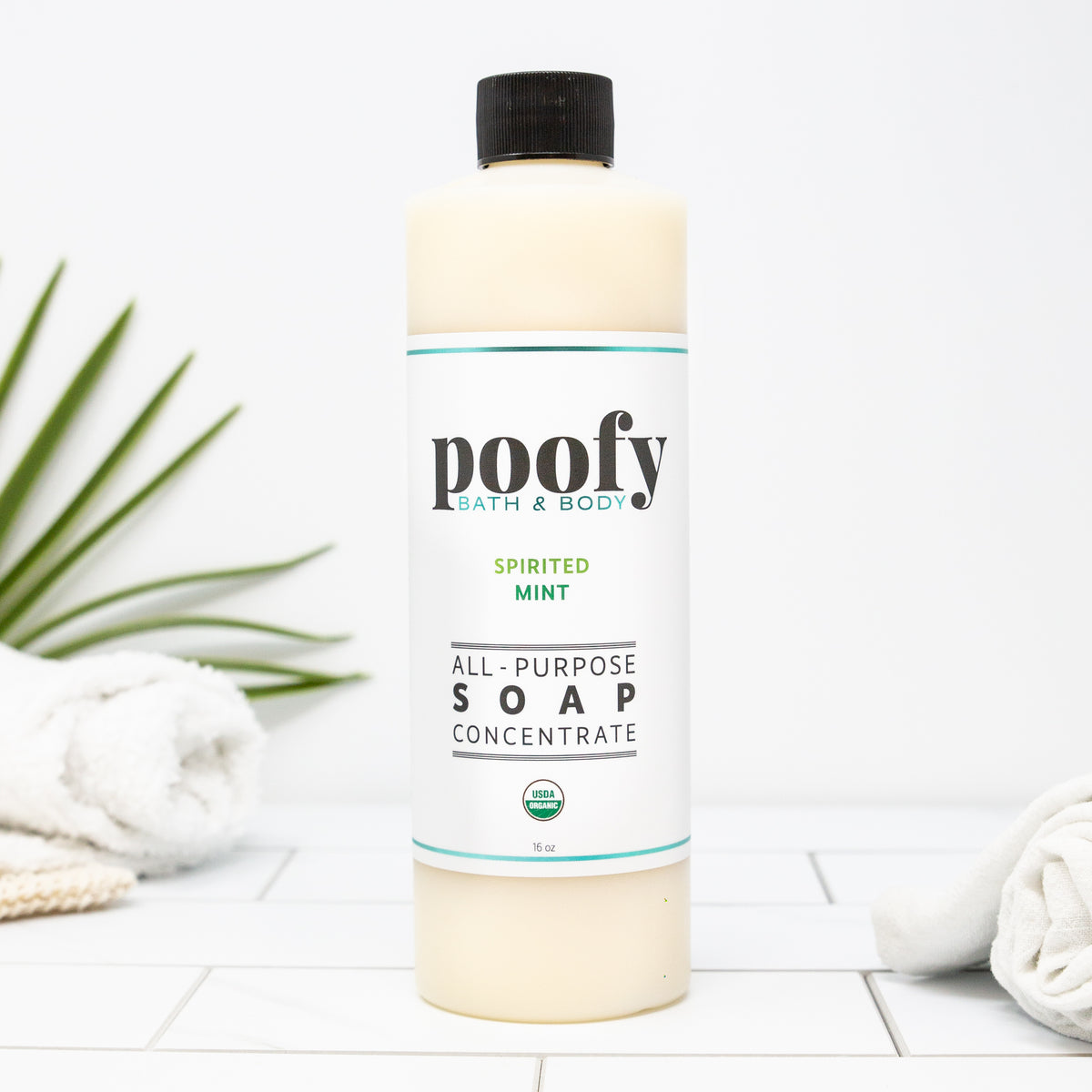 Spirited Mint All-Purpose Soap Concentrate Organic – Poofy Organics